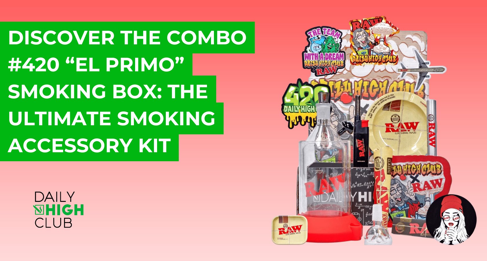 El Primo 420 Box: Smoking Accessories Kit | Daily High Club