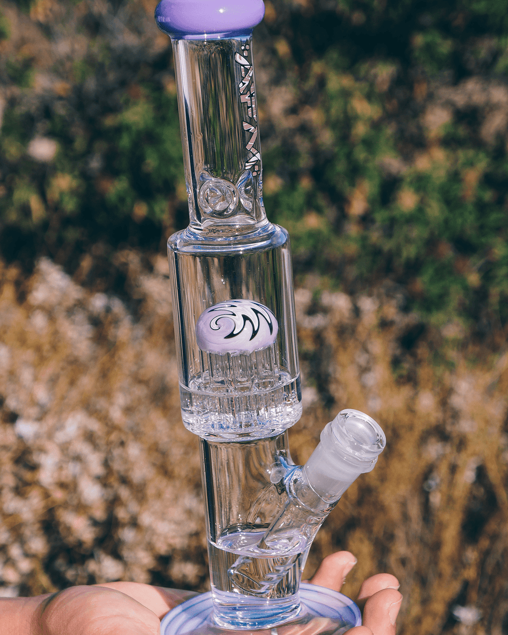 11cm Glass Reversal Tree Perc Mini Beaker Bong - Smoke Shop