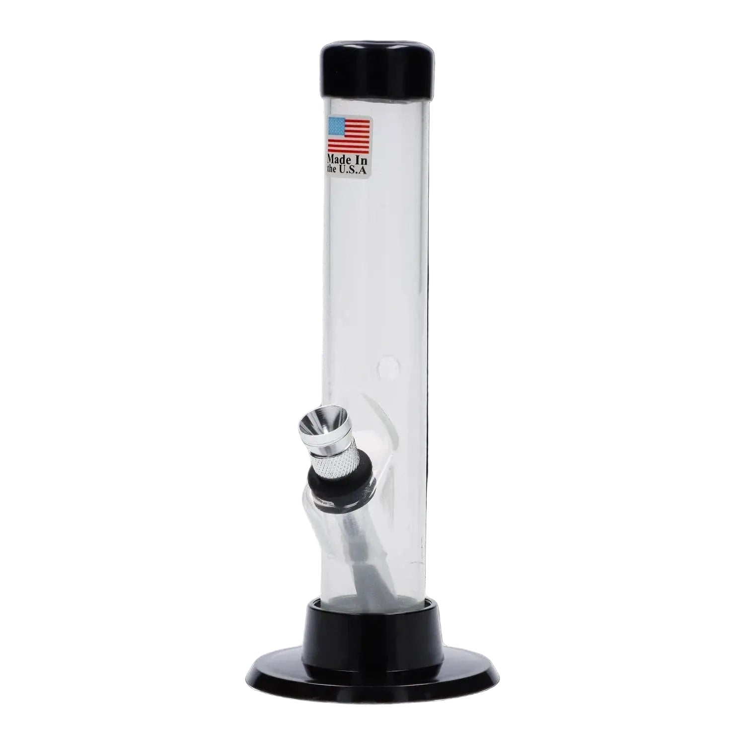 JM Plastics Mini Matching Straight Tube with Carb Hole Acrylic Bong