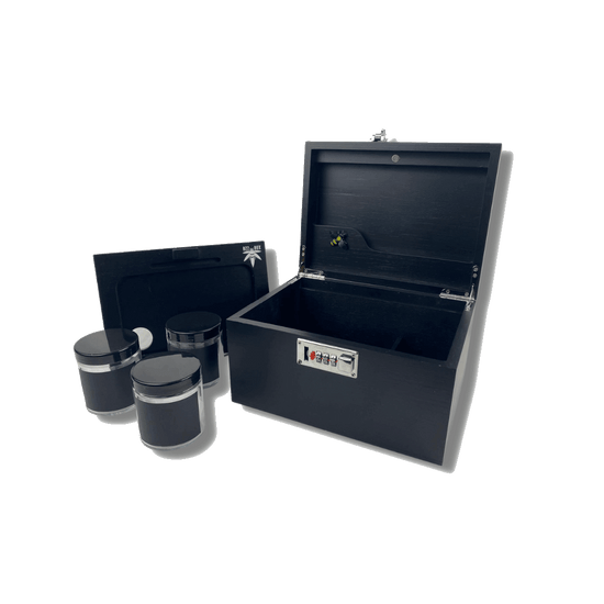 Stash Box - Large Black Bamboo Bzz Box - Daily High Club | Without ...